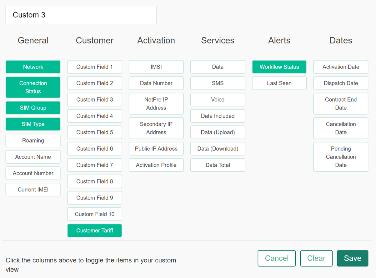 Setting up custom tabs – Wireless Logic Help Centre