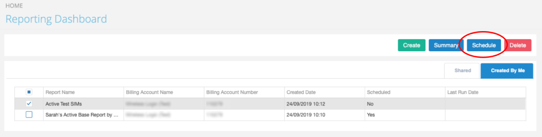 Setting up scheduled reports – Wireless Logic Help Centre