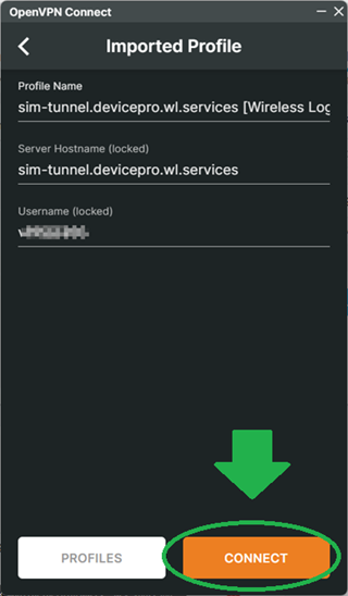 'OpenVPN Connect' als VPN-Client verwenden – Wireless Logic Help Centre